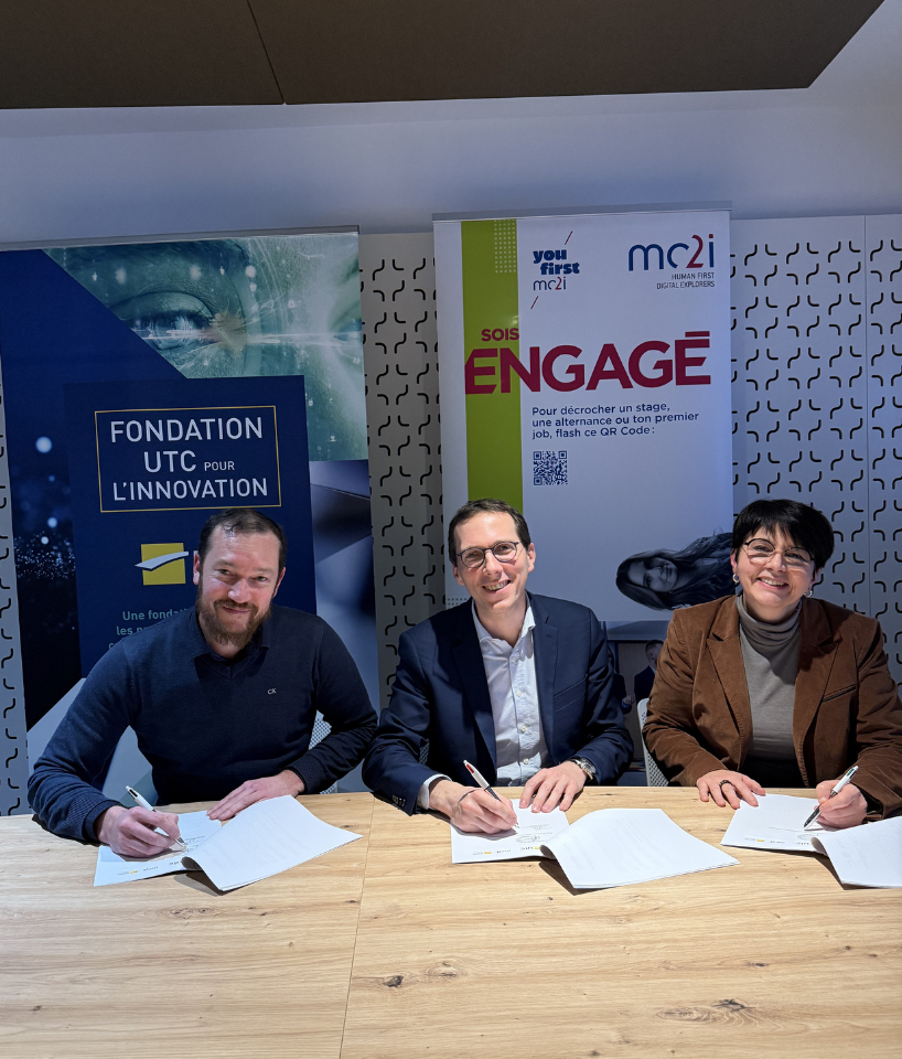 Une nouvelle collaboration entre mc2i x l'UTC et sa Fondation partenariale